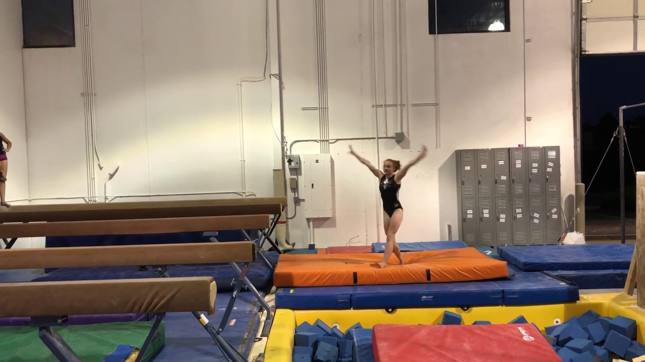 Caitlin McWilliams Class of 2022- Aerial Tuck Full Dismount Progress ...