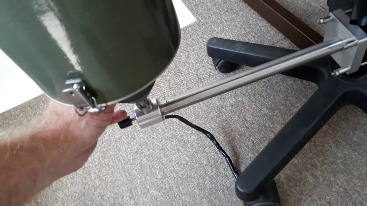 Burkard High-volume Cyclone: Slotting the cyclone into the bracket ...