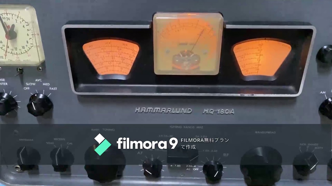 HAMMARLUND HQ-180A 国内中波AM放送受信DEMO - YouTube