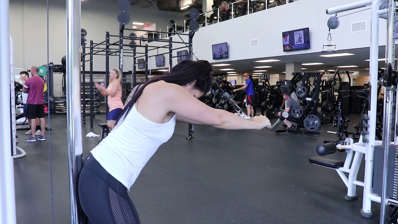 Cable EZ Bar Skull Crushers - YouTube