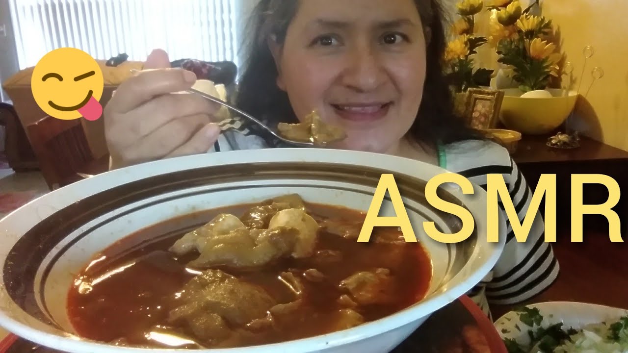 MUKBANG menudo con las mejores tortillas - YouTube