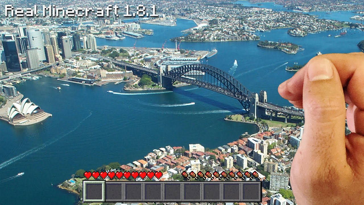 Real Life Minecraft - SYDNEY HARBOUR - YouTube