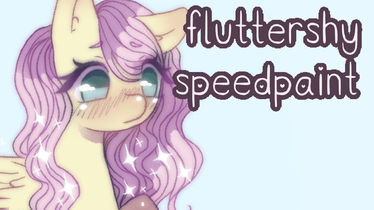 drawing fluttershy in my style :D - mlp speedpaint - YouTube