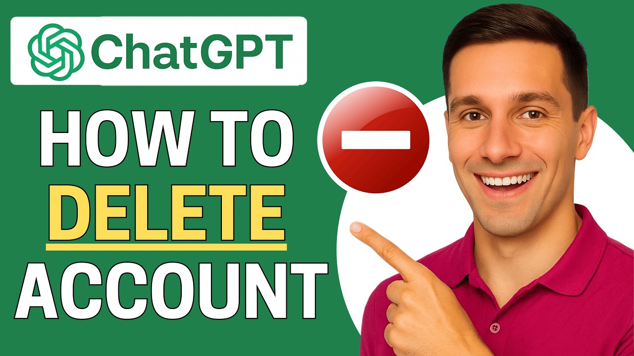How to Delete a ChatGPT Account (Step-By-Step Guide) - YouTube