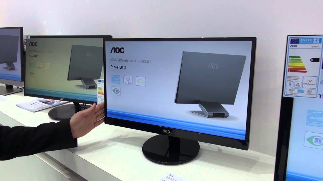 AOC Consumer Line Monitors - YouTube