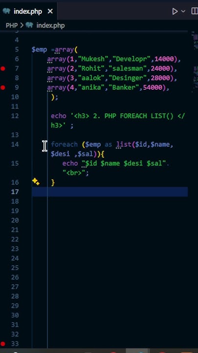 3 Php Array Webproject Coding Htmlproject Webprogramming Youtube