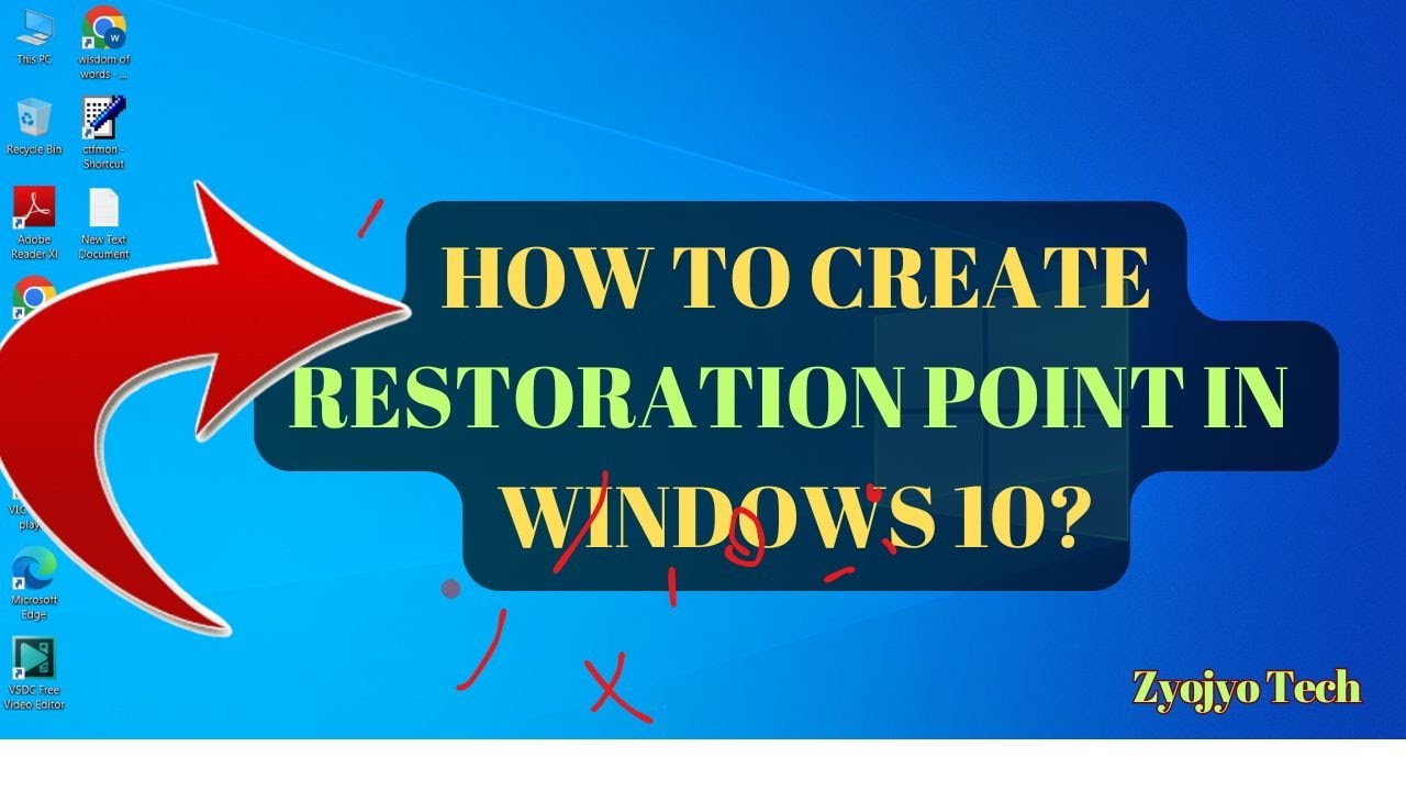 How to create restoration point on your computer - YouTube