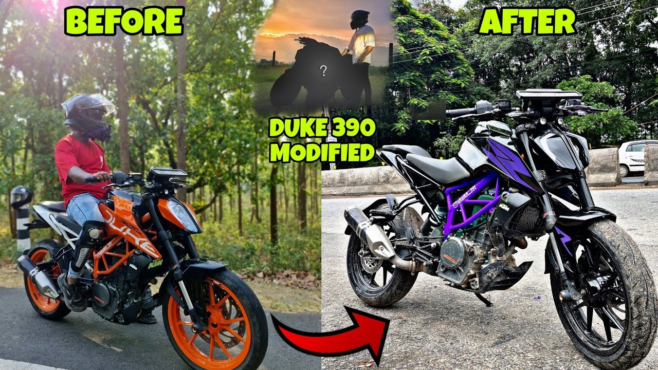 KTM Duke 390 BS4 Modified Version l Before And After Modified Duke 390 ...