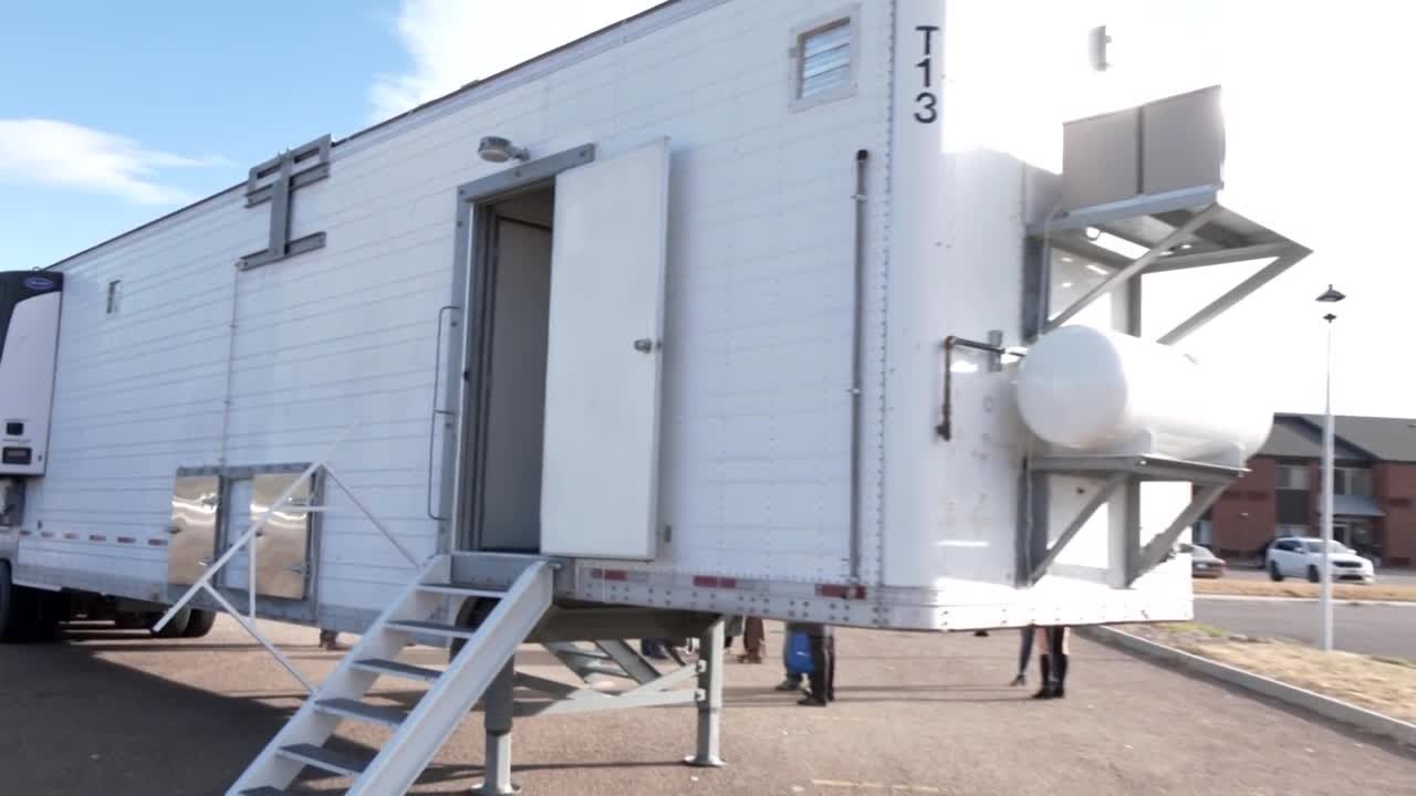Montana Farmers Union unveils mobile meat-processing unit - YouTube
