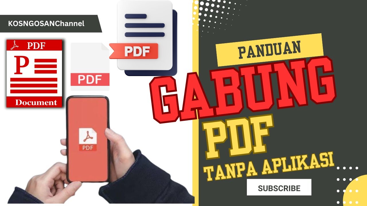Cara Gabung PDF jadi 1 File di Laptop tanpa Aplikasi tambahan - YouTube