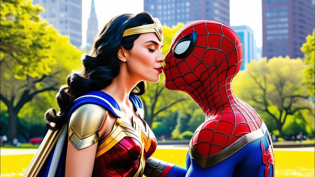 Spider-man and wonder women Love story & all Marvel love story - YouTube