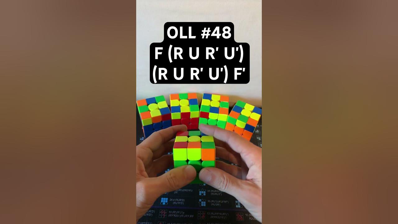 OLL #48 L shape is one of 57 oll algorithms in the CFOP speedcubing ...