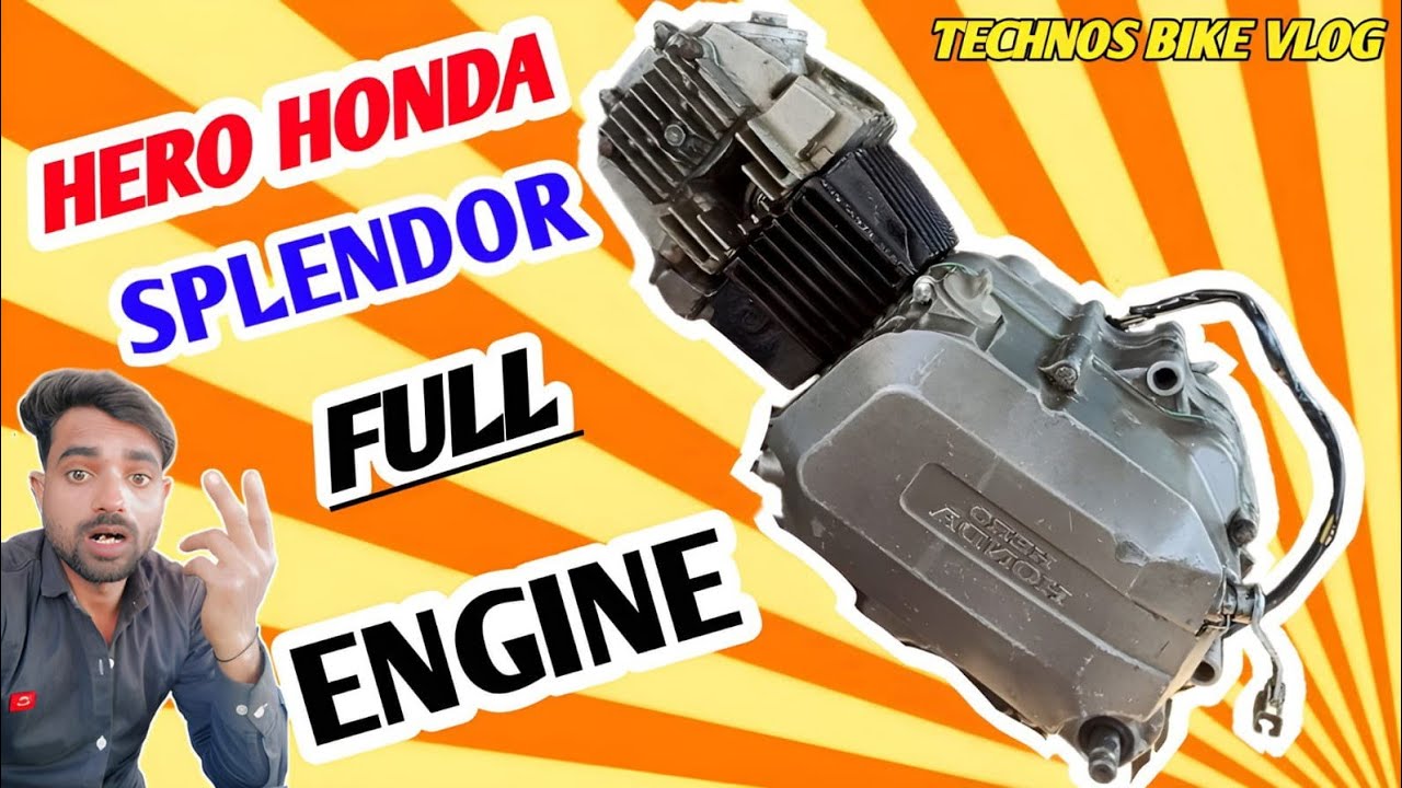 Hero Honda Splendor Full Engine Fitting||स्प्लेंडर बाइक का फुल इंजन ...