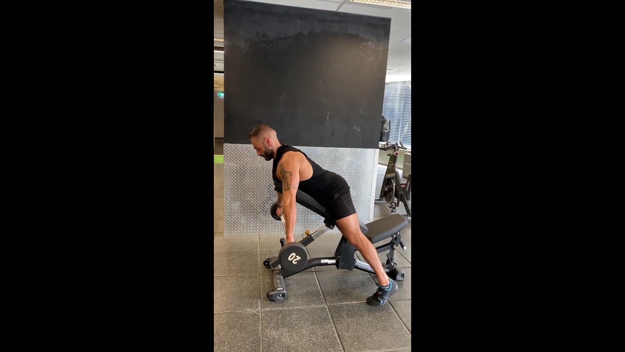 Bench Barbell Shrugs - YouTube