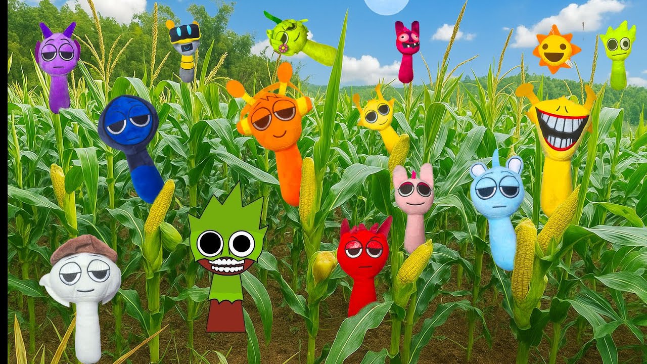 🌈🌽Happy Sprunki Characters Dancing Among the Corn! 😄🌽 - YouTube