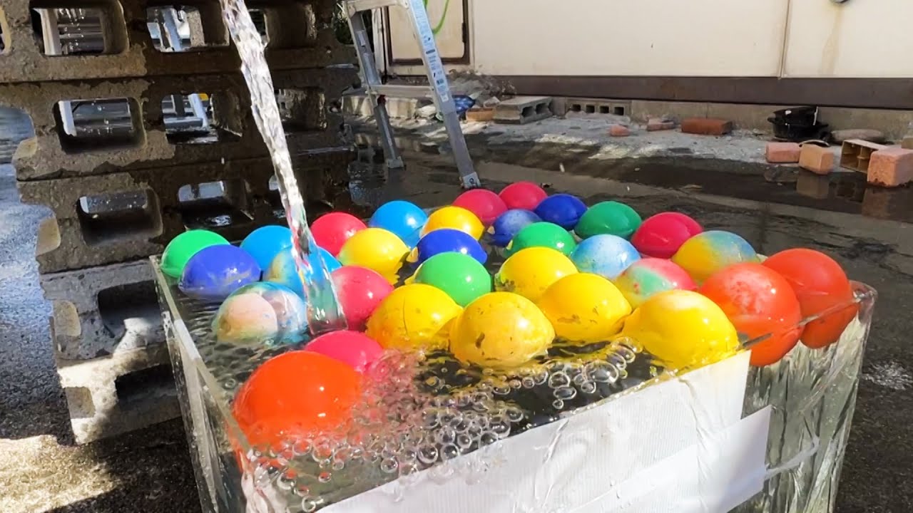 50m Gutter Water Slide Marble Run Course ASMR - YouTube