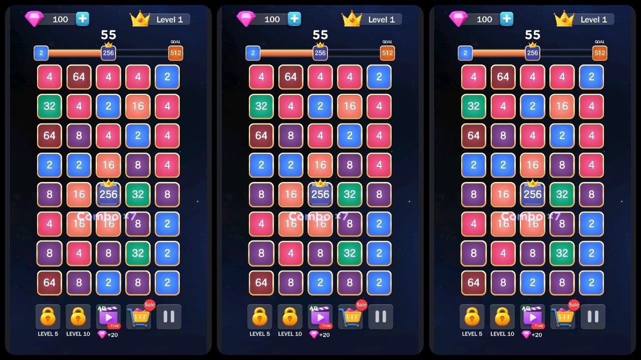 Link Up: 2248 Merge Puzzle Game Gameplay Android Mobile - YouTube