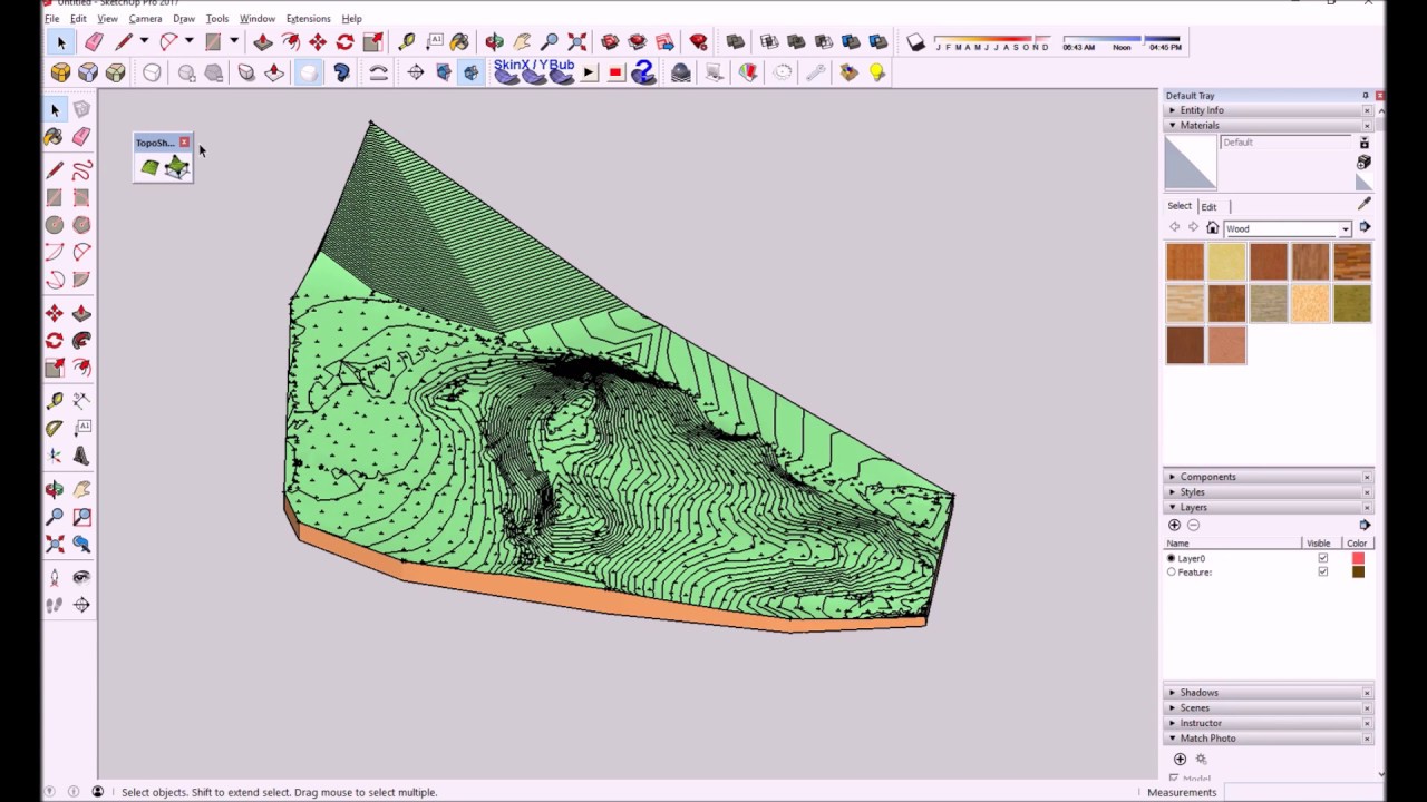 Crie Um Modelo Digital De Um Terreno E Crie Curvas De Nível No Sketchup Com O Plugin Toposhaper