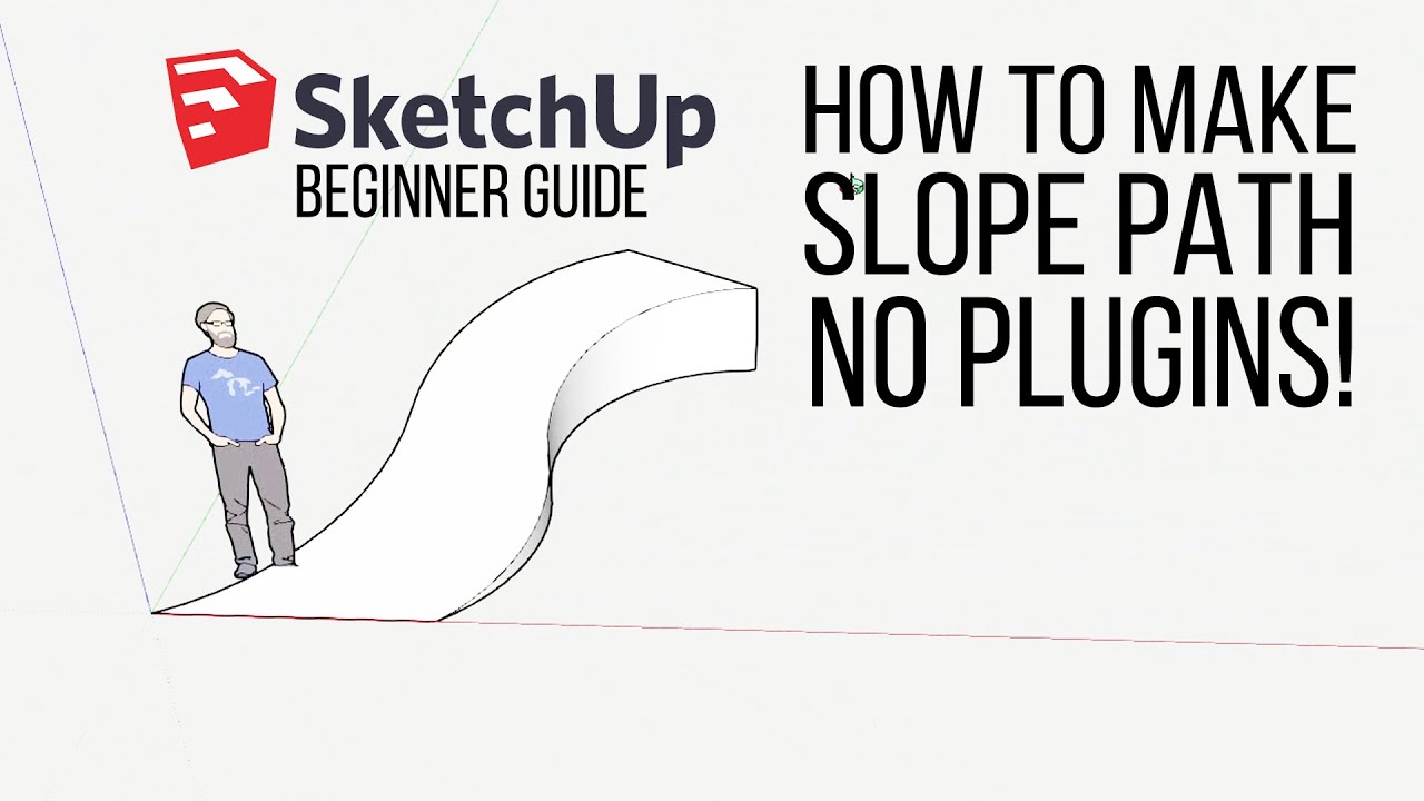 Sketchup Tutorial Beginners How To Make Slope Path In Sketchup sketchup-tutorial-beginners-how-to-make-slope-path-in-sketchup