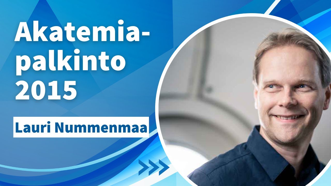 Akatemiapalkinto 2015 Lauri Nummenmaa: molekyylitason aivomekanismit ...