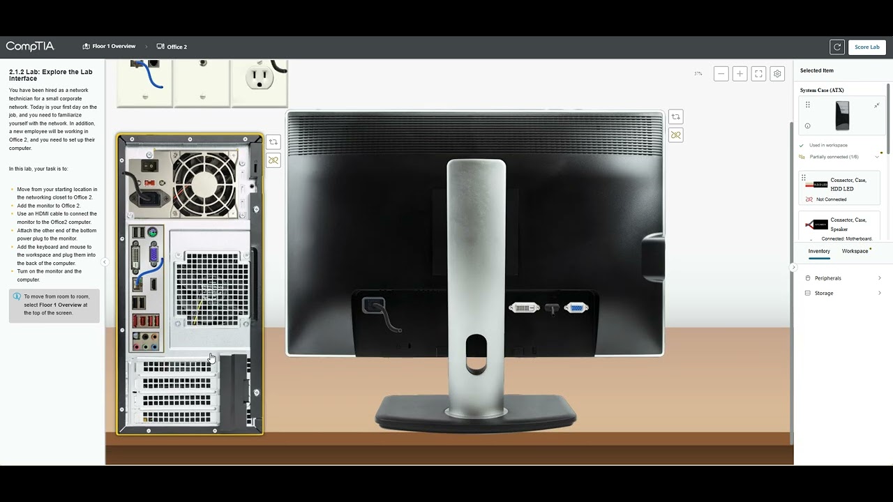 🖥️ CompTIA A+ Lab 2.1.2 — Explore the Lab Interface - YouTube