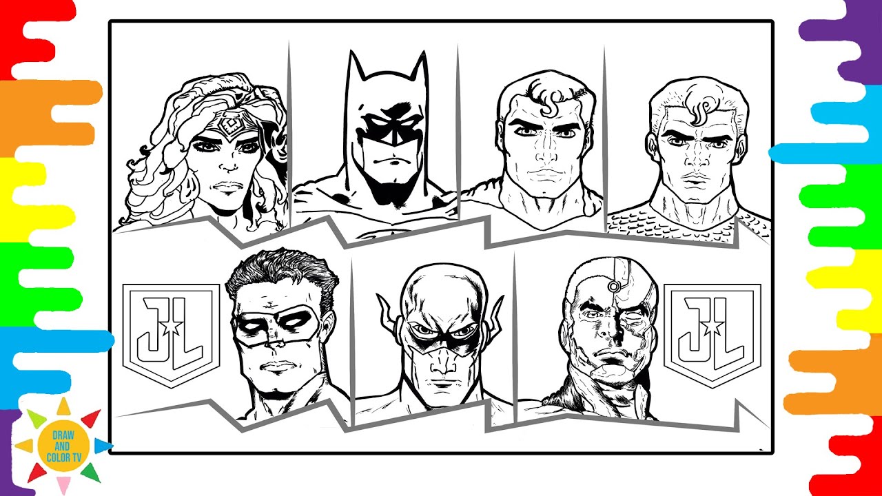 Justice League Coloring Page | Jim Yosef - Moonlight [NCS Release ...