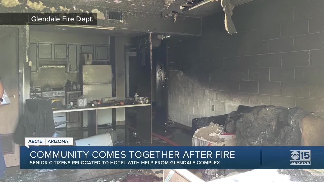 Community comes together after fire at senior center in Glendale - YouTube