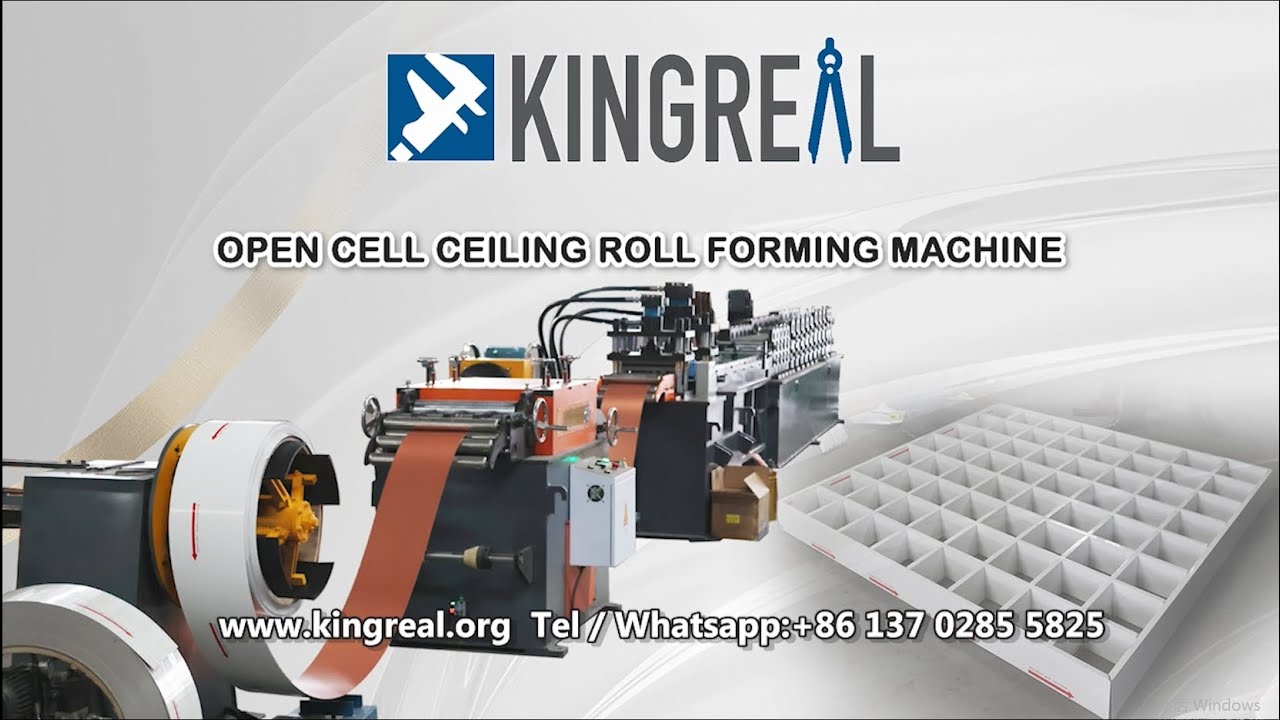 High Open Cell Ceiling Roll Forming Machine, Grigliato Ceilings ...