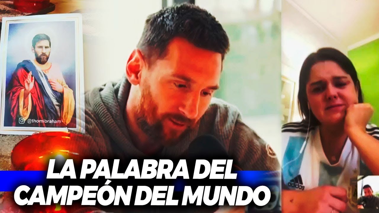 LA ESTAMPITA QUE EMOCIONÓ A LIONEL MESSI: Se conmovió y habló tras ser ...