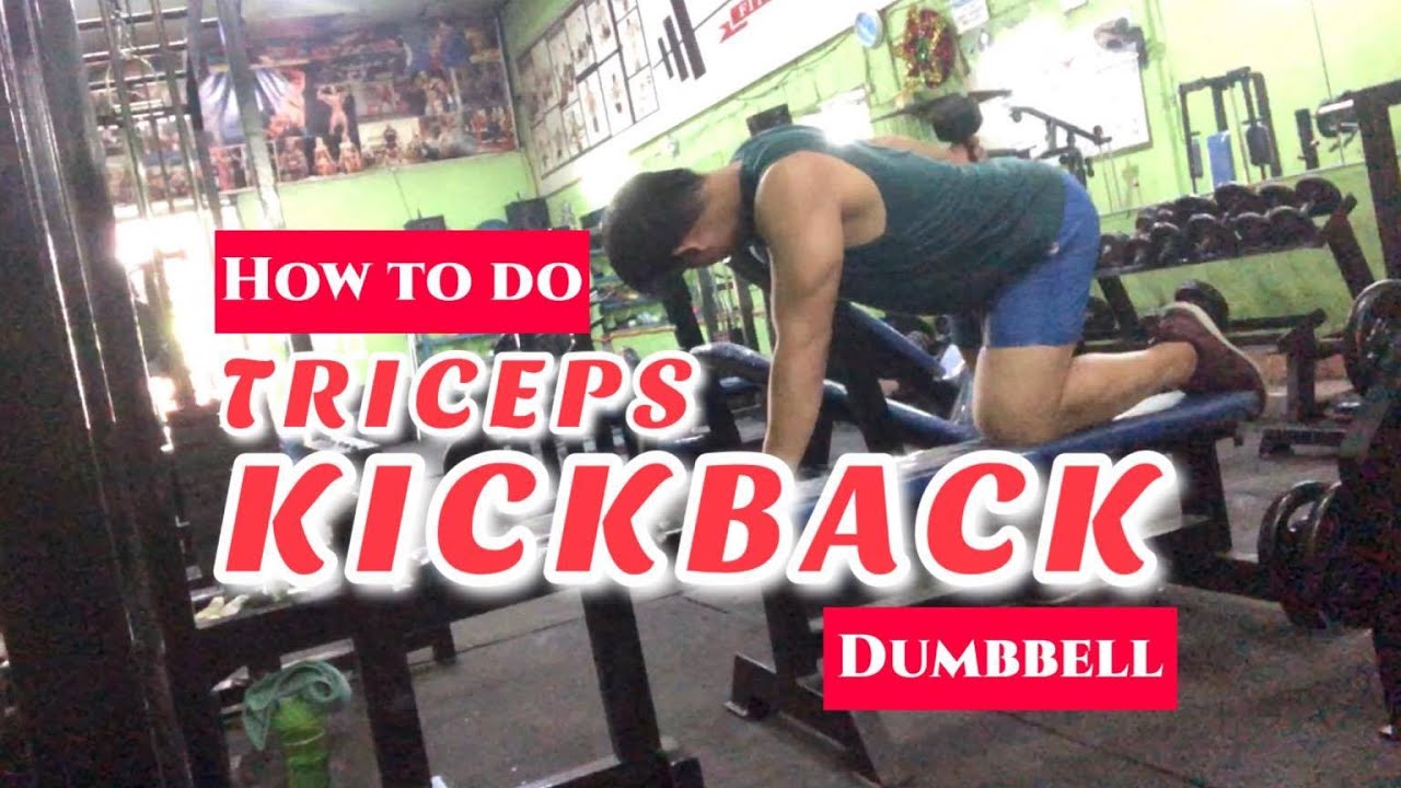 DUMBBELL TRICEPS KICKBACKS | How to do Triceps workout - YouTube
