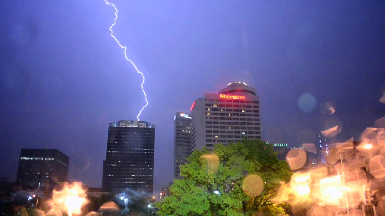 Nashville, Tennessee Lightning - June 24 2016 - YouTube