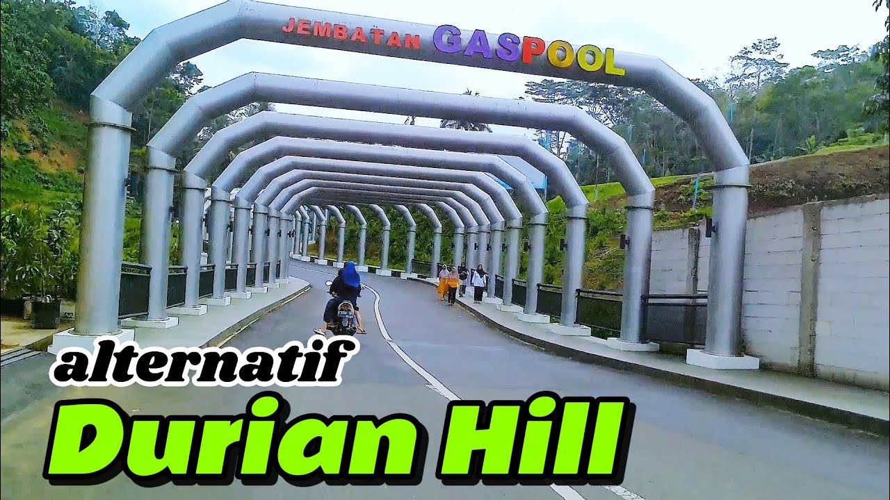 Jalur alternatif water park Durian Hill Ciamis - YouTube