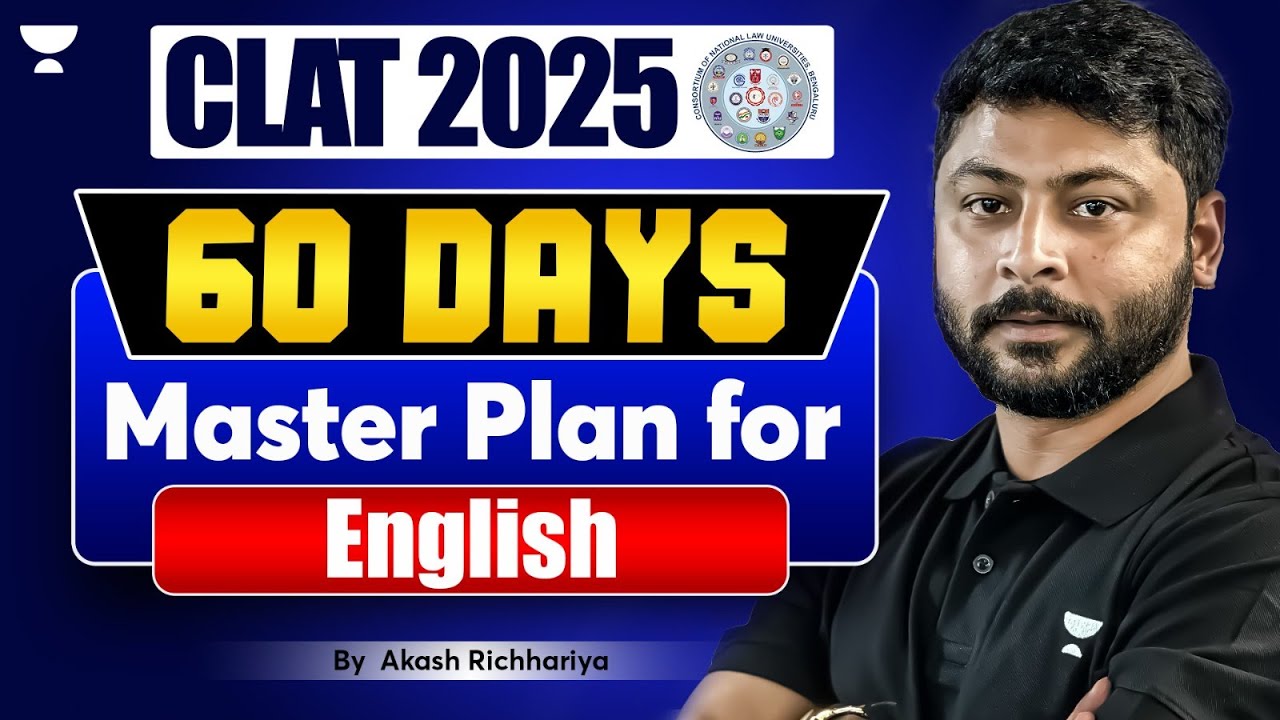 60 Days Master Plan for English | CLAT 2025 | Akash Richhariya - YouTube