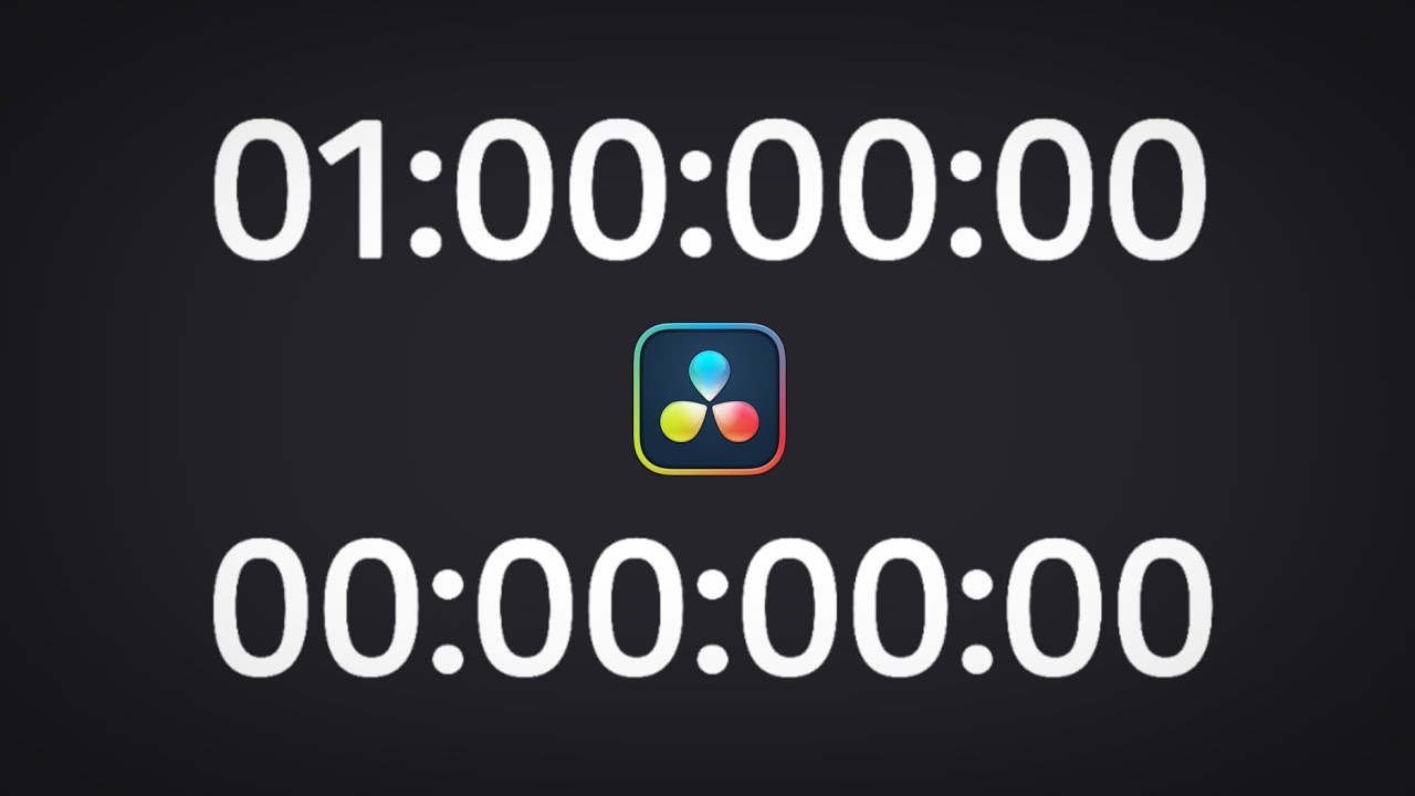 Timeline Timecode Setting DaVinci Resolve - YouTube