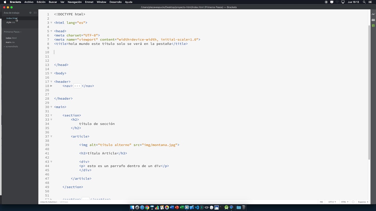 6 indexar hoja de estilo css - YouTube