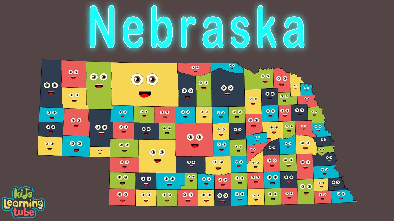Nebraska - Counties & Geography | 50 States of America - YouTube