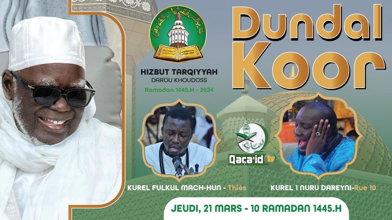 🔴Direct Sacré Coeur :DUNDAL KOOR: | 'إحياء رمضان' I 10ème Jour 1445 ...