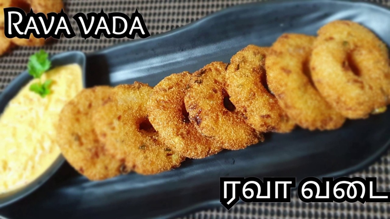 How to make Rava Vada Recipe in Tamil / Sooji Vada / Instant Vada ...