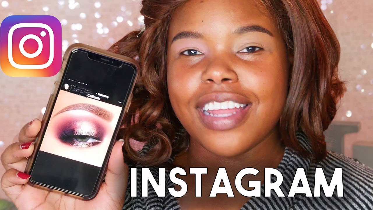 I RECREATED THIS INSTAGRAM MAKEUP LOOK - YouTube
