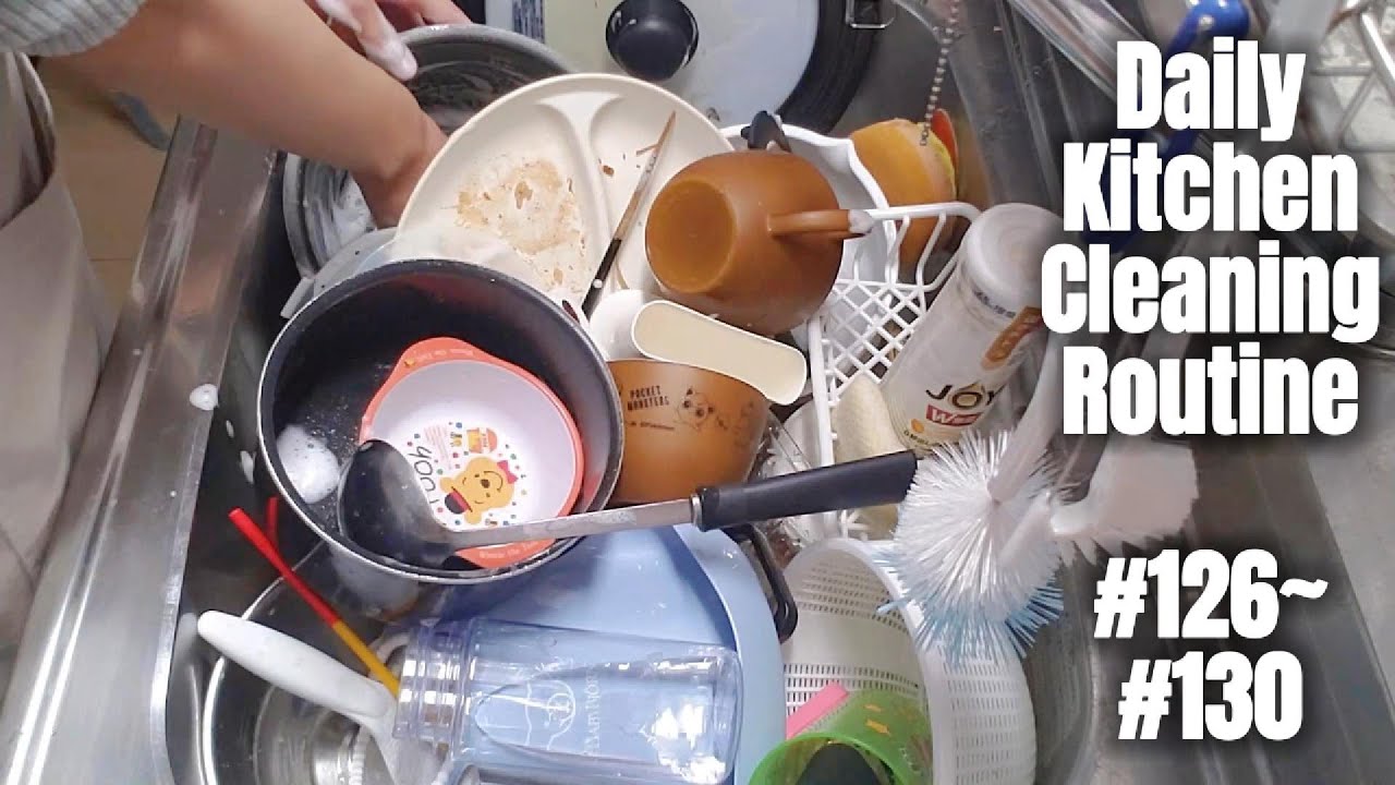 【作業用】#126~#130 キッチンリセットルーティーン/Daily Kitchen Cleaning Routine. - YouTube