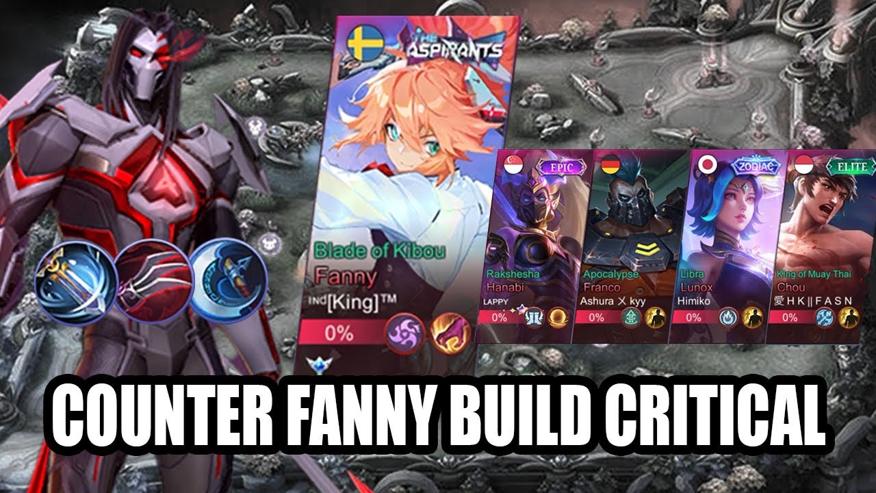 (REPLAY) GAMEPLAY MOSKOV SOLO RANK COUNTER FANNY BUILD CRITICAL ...