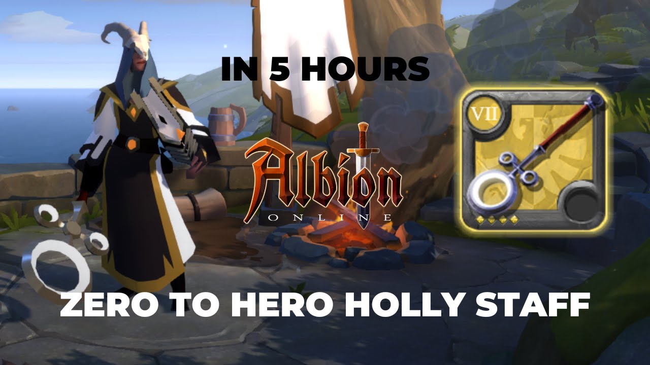 ZERO TO HERO HOLLY STAFF IN 5 HOURS... Albion Online - YouTube