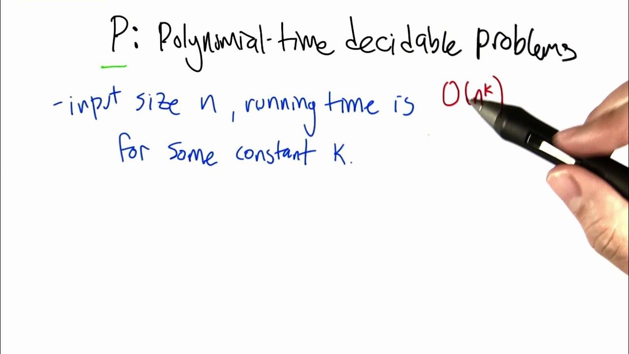 Polynomial Time Decidable Problems - Intro to Algorithms - YouTube
