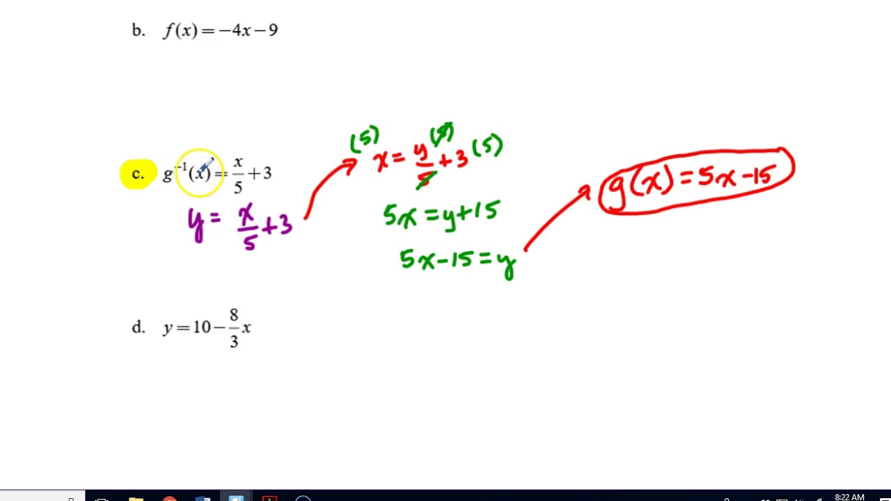 Alg 2 Regents Review 1 - YouTube