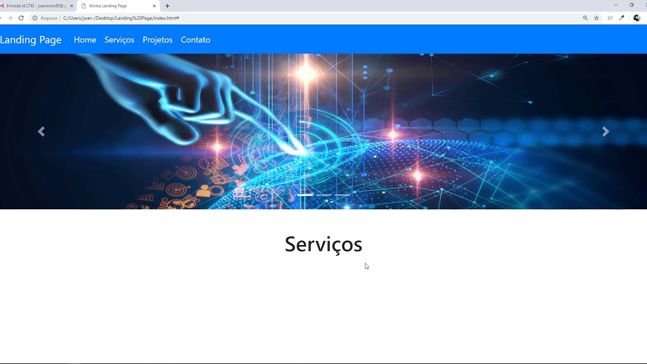 Criando Landing Page Parte 01 Youtube