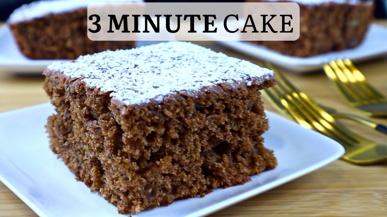 3 minute Cake! You will be always prepared for unexpected guests! - YouTube