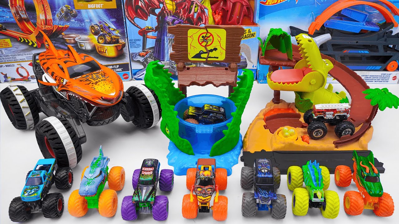 Hot Wheels Collection Unboxing Review ASMR | Hot Wheels Monster Trucks ...
