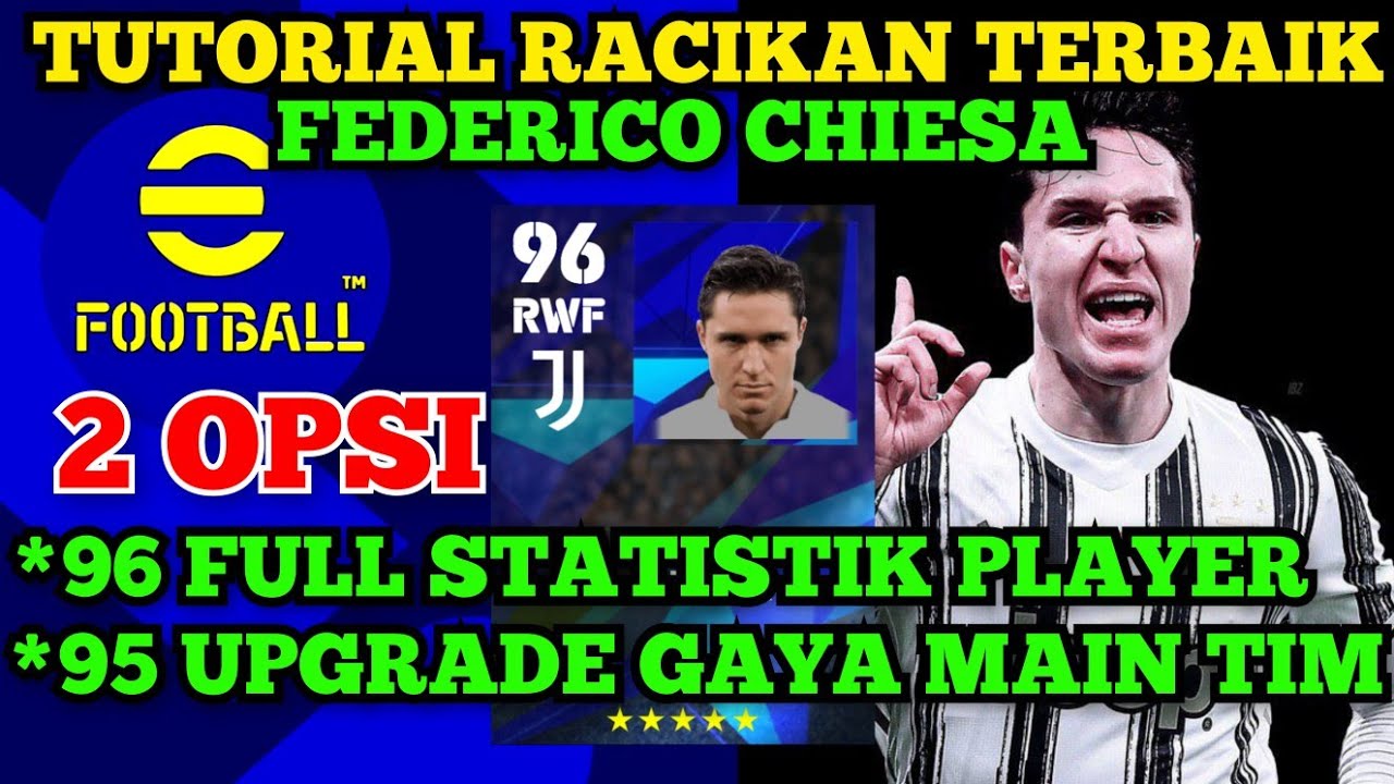 TUTORIAL RACIKAN TERBAIK FEDERICO CHIESA RATING MAX 96 PROLIFIC WINGER ...