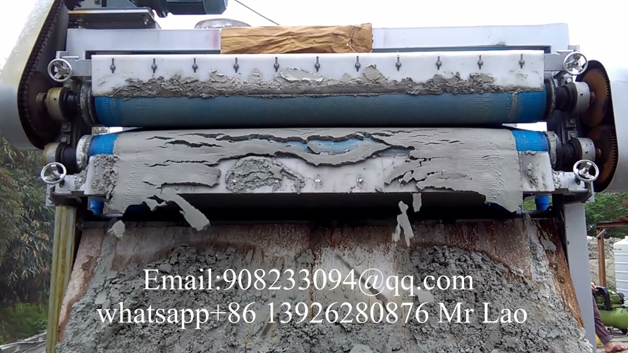 Marble cutting mud dewatering, marble sewage treatment, mud dewatering ...