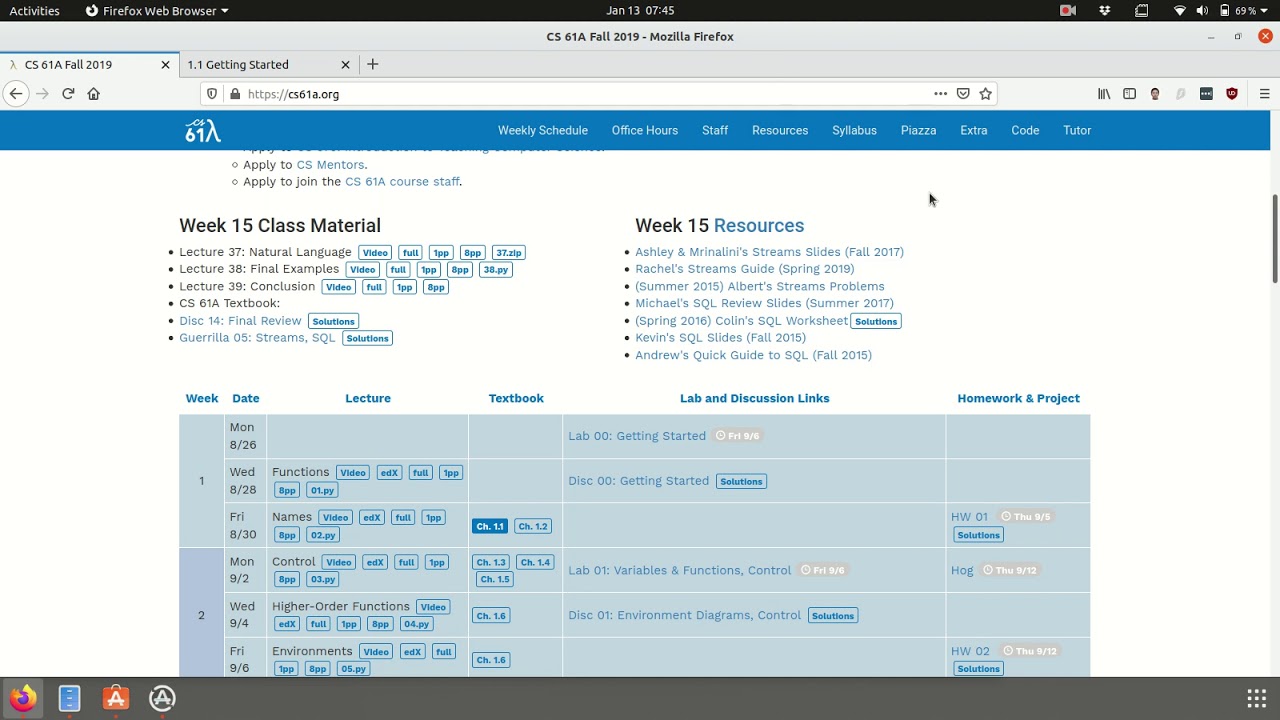 CS61A: Thoughts and What It's Like - YouTube